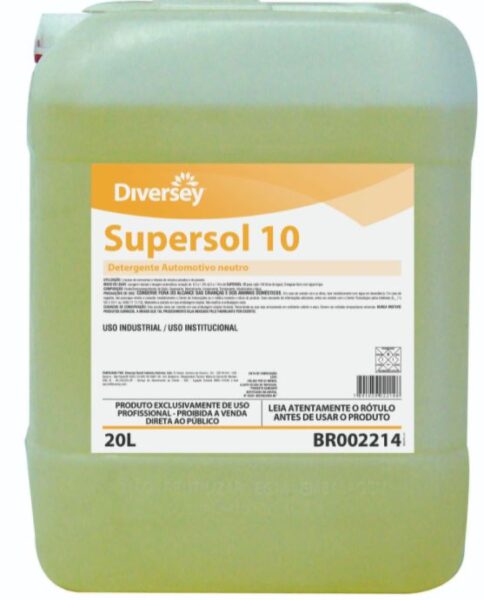 SUPERSOL 10 DETERGENTE AUTOMOTIVO 20L - DIVERSEY - Higiton